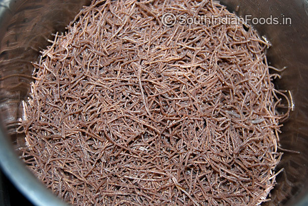 Lemon ragi semiya upma | Lemon kelvaragu semiya-How to make-Stepwise photos