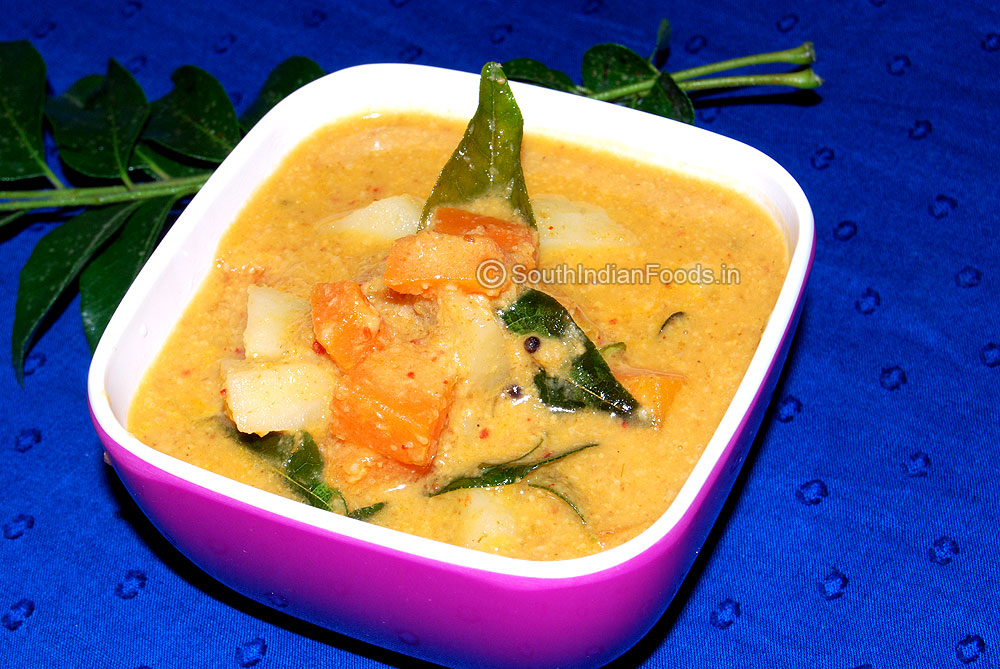 Kootu recipe | Potato carrot kootu for paal pongal | Arachuvitta kootu